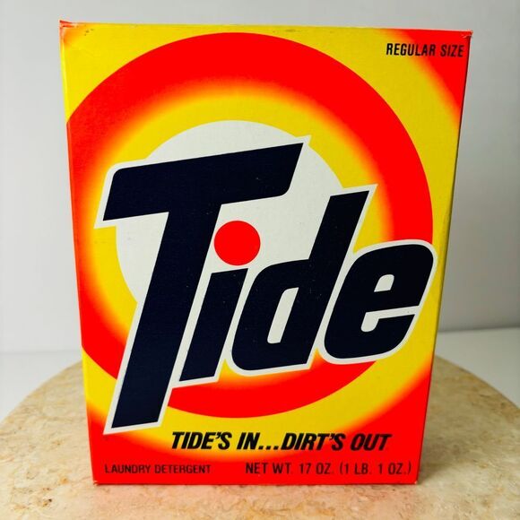 Tide | Other | Vintage Tide Laundry Detergent 98s Prop Sealed Rare 17 ...
